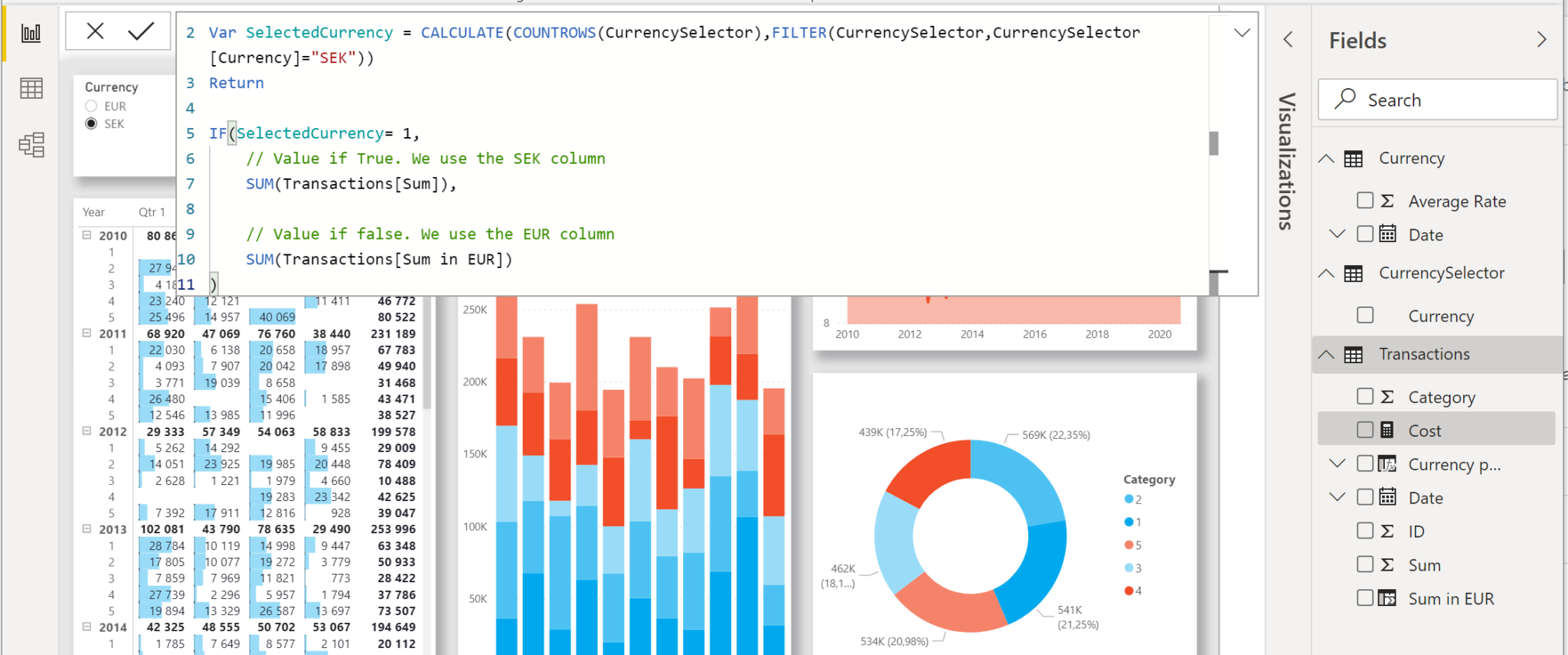 Switching currency in Power BI – Ville Gullstrands blogg