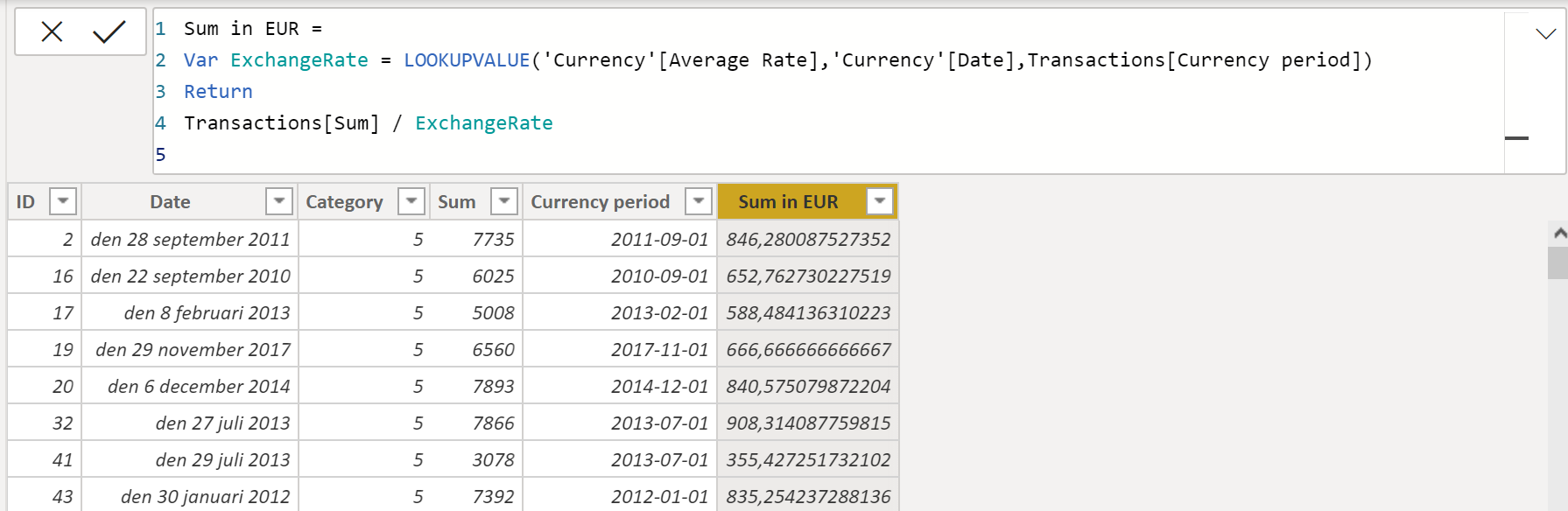 Switching currency in Power BI – Ville Gullstrands blogg